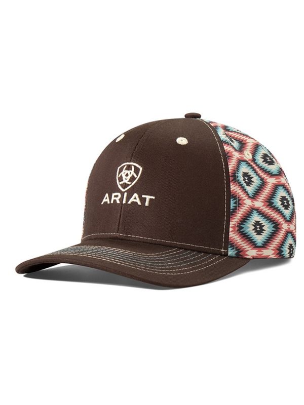 Ariat Ladies Aztec Brown Ball Cap Hat A300082002