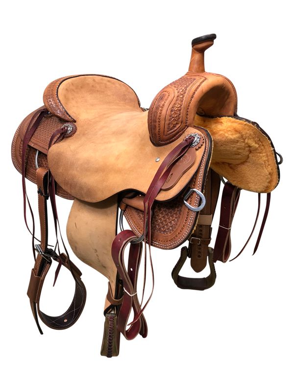 16" to 17" Hud Roberts HR Ranch Cutter Saddle 318