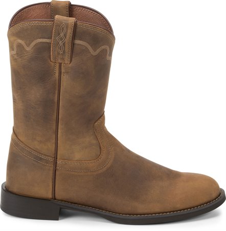 Men's Justin Jeb Roper Tan Apache Stampede Boots 3902