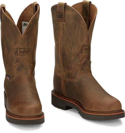 Men's Justin Rugged Tan Gaucho Justin Boots 4440
