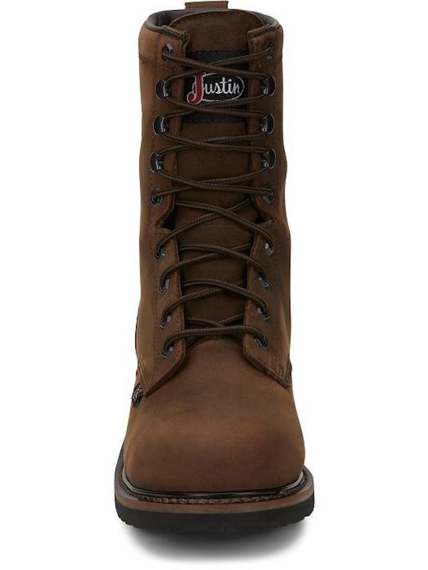 Men's Justin Waterproof Lace-Up Steel Toe Work Boot SE961