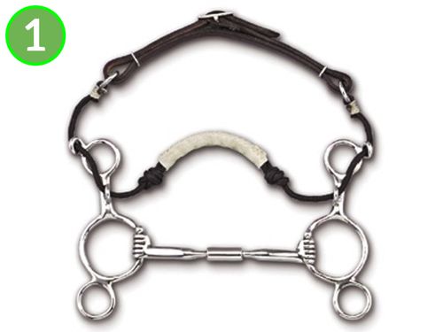 Myler 2-ring Combination Bit with Comfort Snaffle Wide Barrel ...