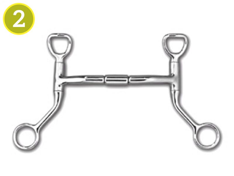 Myler Traditional Mullen Relief Sweet Iron Bit with HBT Shanks 89-20325