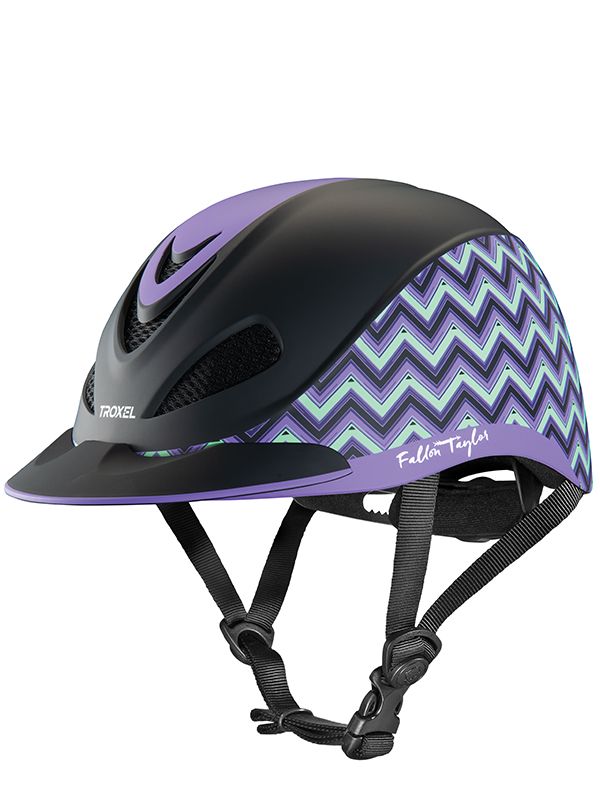 XL - Troxel Fallon Taylor Lavender Chevron Performance Helmet 04-406 ZDS