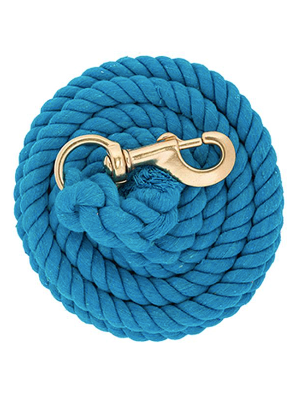Weaver Colored Cotton Lead Ropes with Solid Brass 225 Snap 35213-10