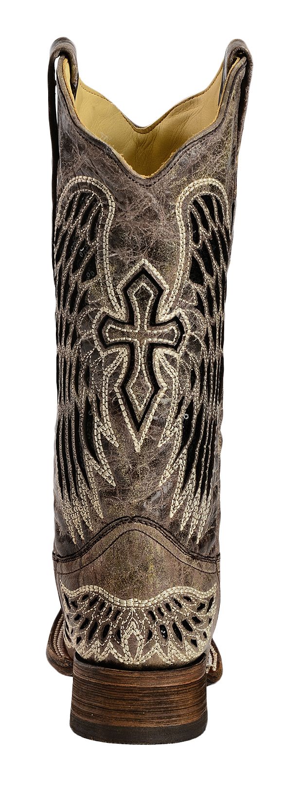 Women's Corral Brown/Black Wing & Cross Sequence Boots A1197