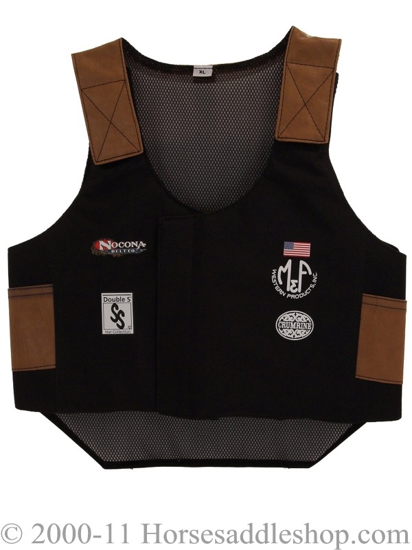 Youth Black Bull Rider Vest by M & F 5056401