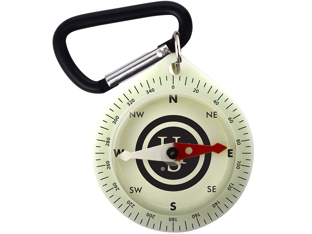 Ultimate Survival Technologies Pathfinder Glo Compass with Carabiner ...