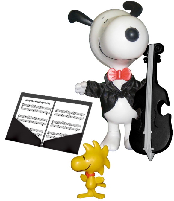 Snoopy With A Bass