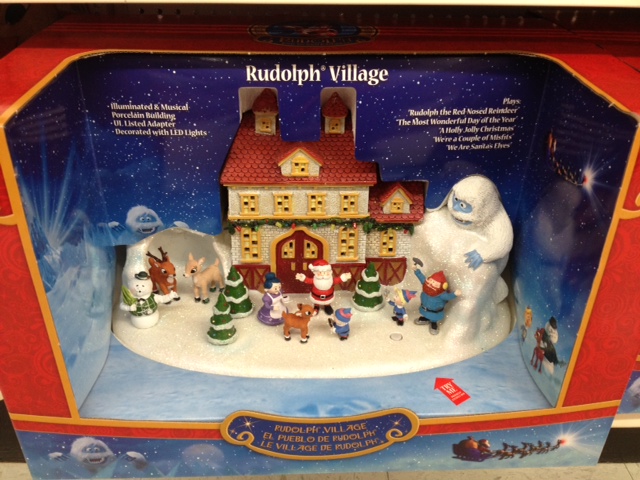 Rudolph 50th Anniversary Illuminated & Musical Castle Village Resin ...