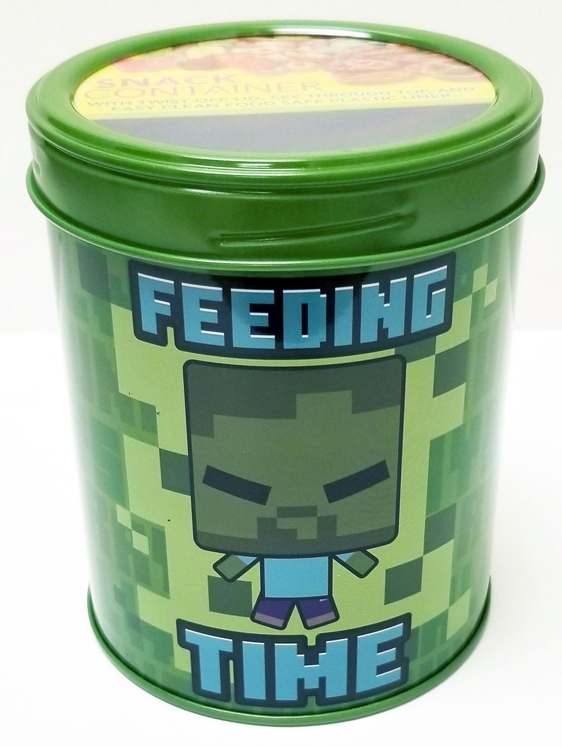 Minecraft BPA Free Snack Container with Twist Lid (12 tins) - Item ...