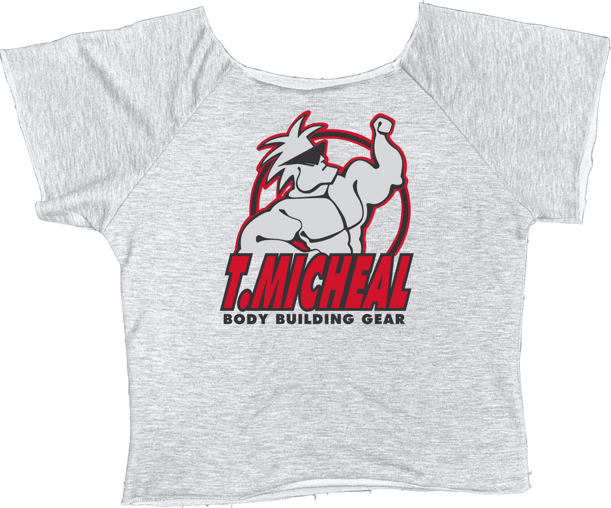 New- T. Micheal Premium Sport Grey Work Out Top # 101A | T Micheal