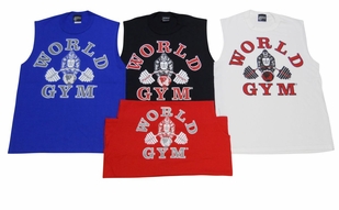 World Gym Apparel: Stringer Tanks | Muscle Shirts | Tank Tops For Men