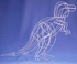 Dinosaur T-Rex topiary frame 21" high - 35" long