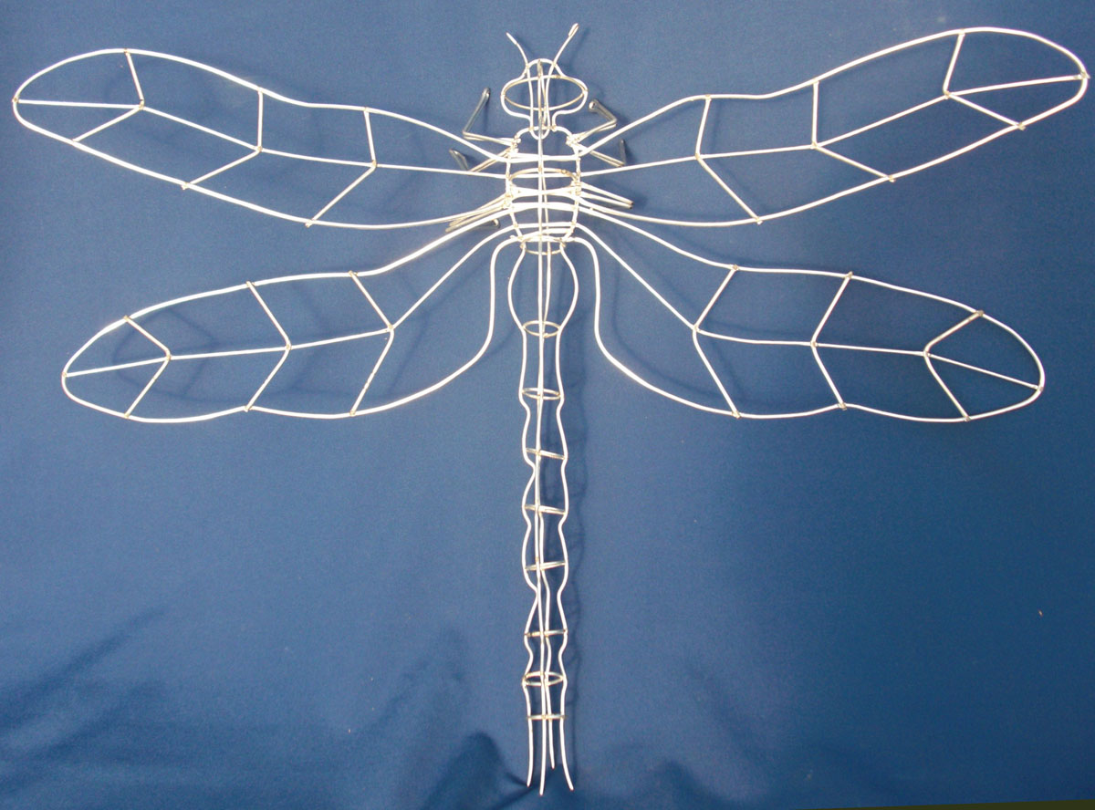 Dragonfly topiary frame - 35.5" wing span