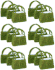 Moss Purse Green Moss - Master Pack of 18 (6 sets)