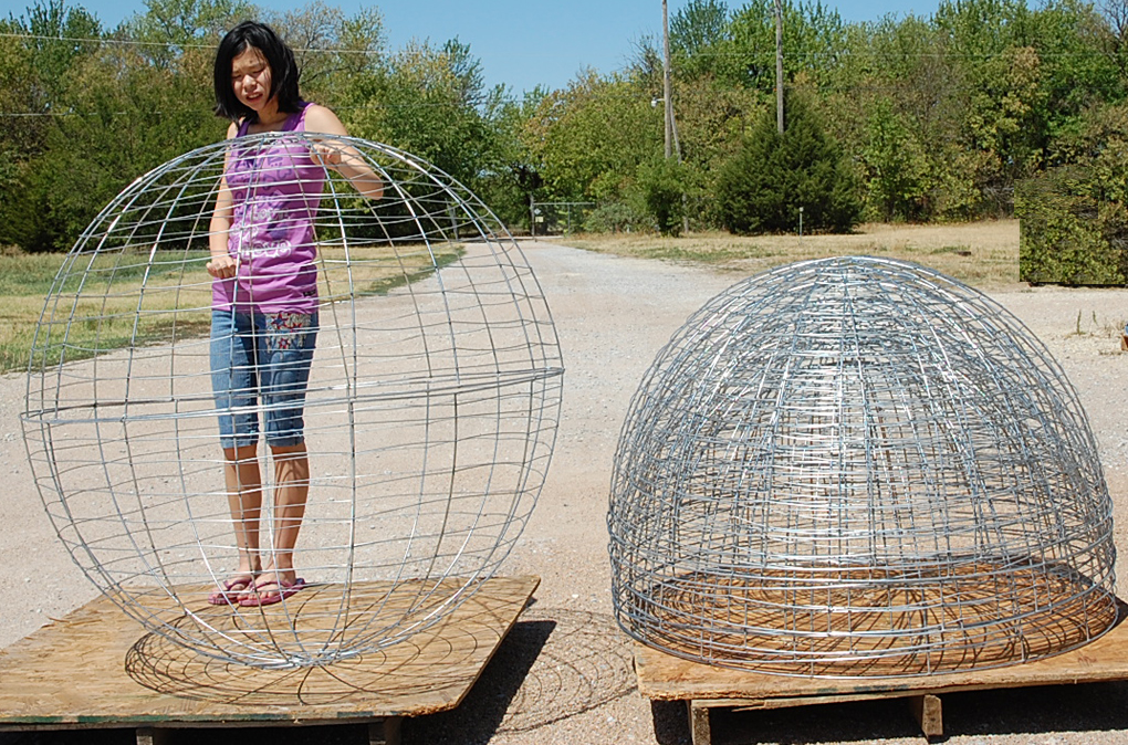 Spheres and globes - custom wire designs