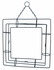 Square wire living wreath forms