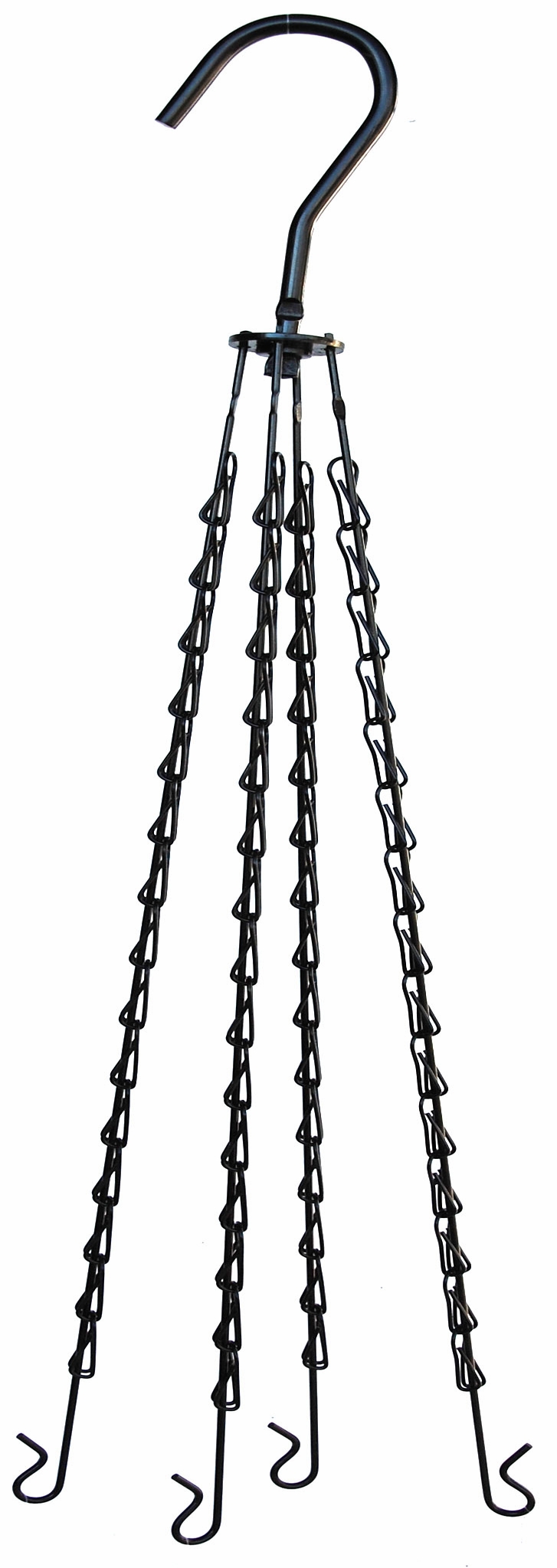 Swivel Hook Rigid Wire Chain Hanger 4 strand 23" long - 10 Hangers Pack