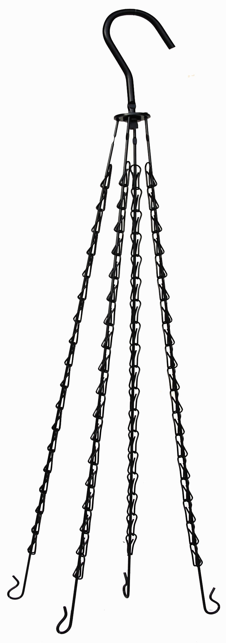 Swivel Hook Rigid Wire Chain Hanger 4 strand 29" long - 10 Hangers Pack