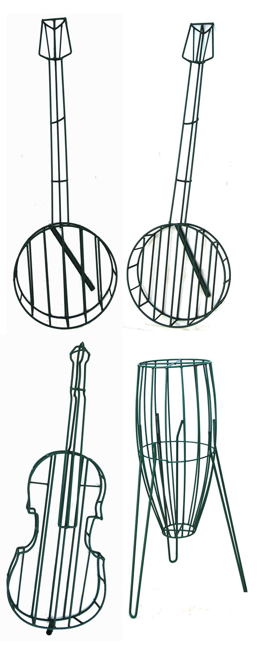 Topiary Musical Instruments - Frames, Stuffed or Planted