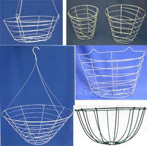 WIRE HANGING BASKETS - WIRE BALLS - WIRE SPHERES - WIRE BALLS