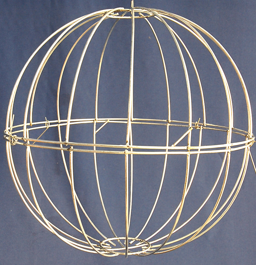 Wire Ball - Wire Sphere - Wire Globe - 12" diameter