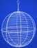 WIRE BALL - WIRE SPHERE - WIRE GLOBE 16" DIAMETER