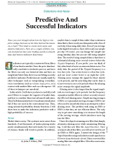 Stocks & Commodities V. 32:1 (16-25): Predictive And Successful ...