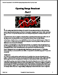 V.6:12 (462-465): Opening Range Breakout Part 3 by Toby Crabel