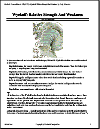 V.9:2 (69-71): Wyckoff: Relative Strength And Weakness by Craig Schroeder