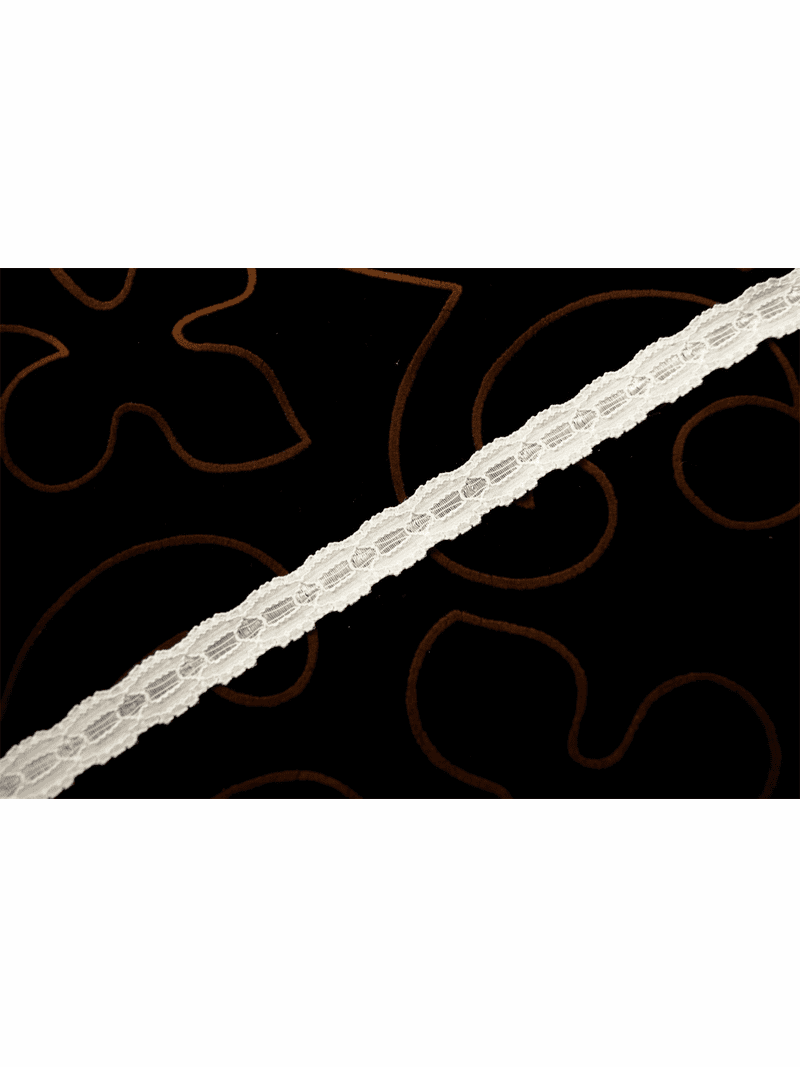 1/2" Natural White Galloon Lace Trim #1289