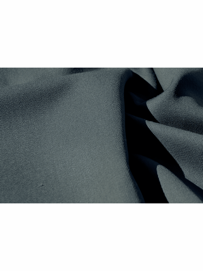 Gray Blue Pure Wool Gabardine Fabric WL-18