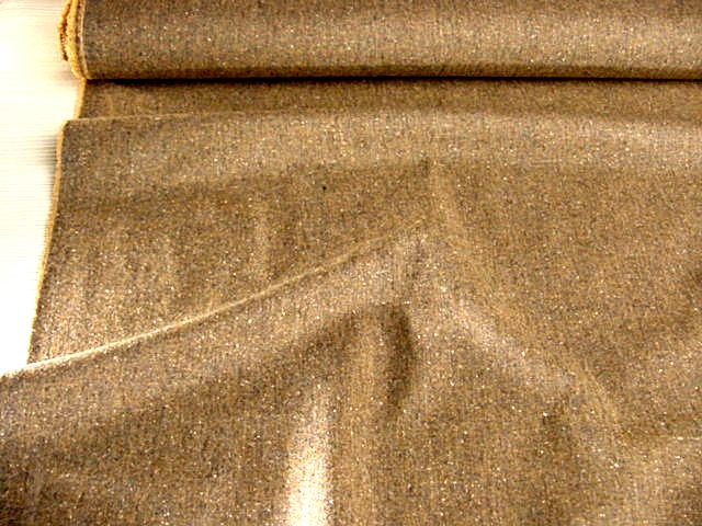 Italian Tan Beige Fine Textured Wool Fabric # WL-24