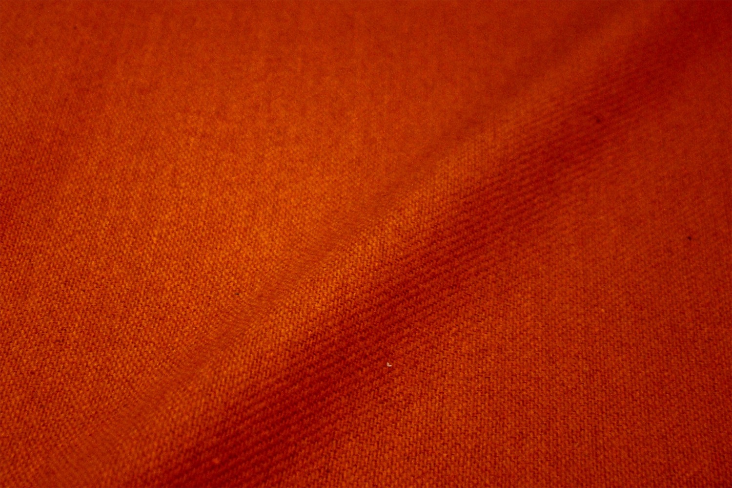 Red Orange Wool Blend Fabric