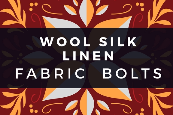 Wool, Linen, Silk Fabrics Bolts