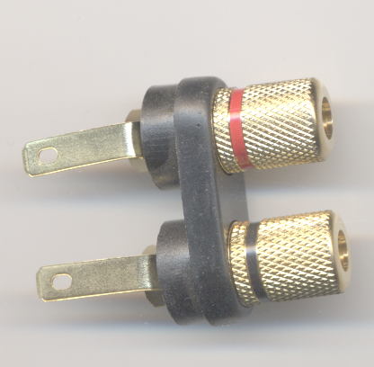 Deluxe Dual Metal Gold Plate Binding Post