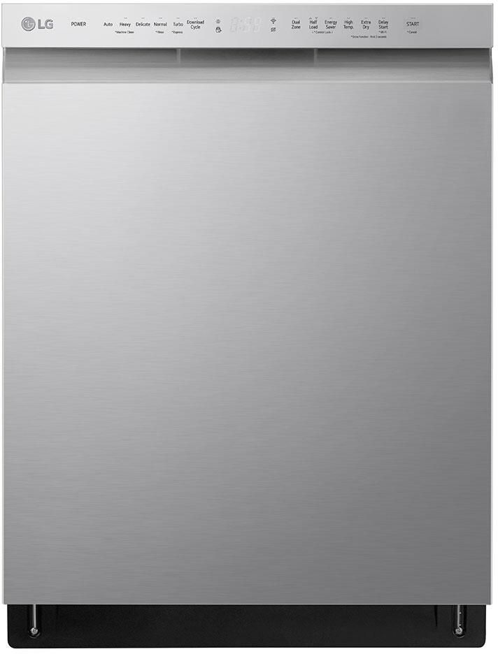 ADFD5448AT LG 24" WiFi Enabled Front Control 48 dB Dishwasher with ...