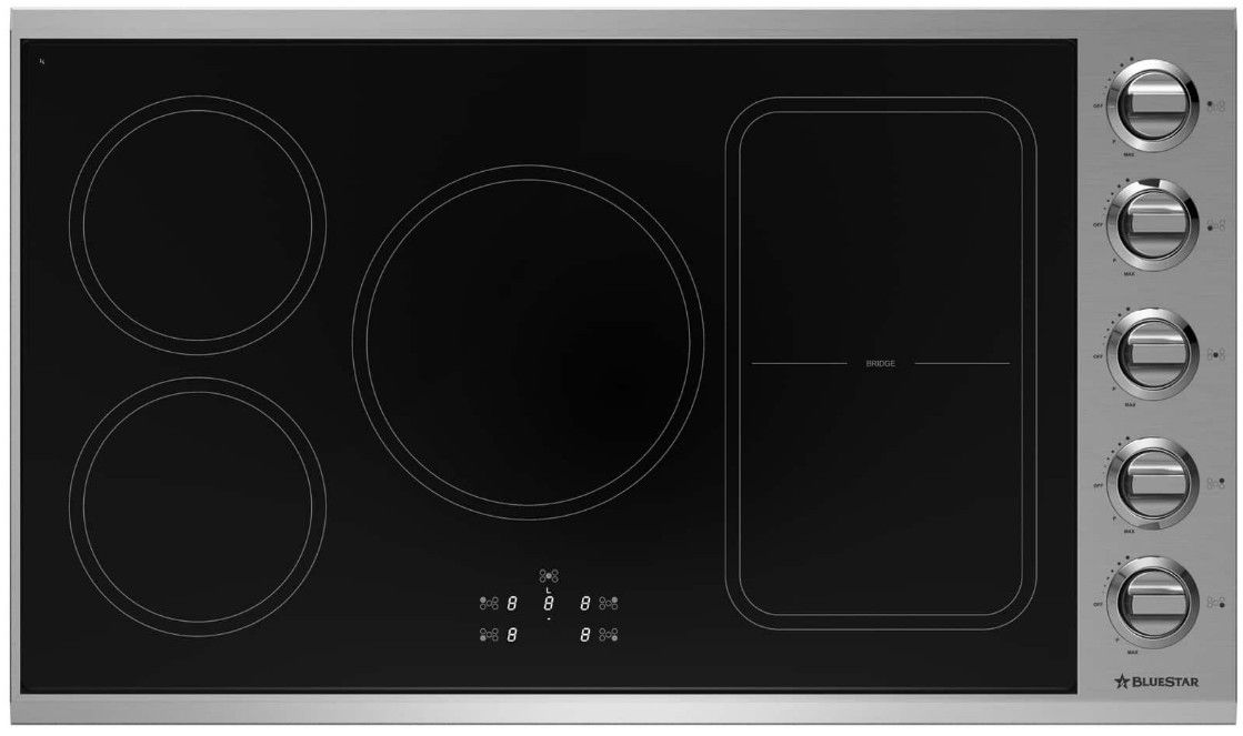 BSPR36INDCKT Blue Star 36" Turn Induction 5 Element Cooktop with Rapid ...
