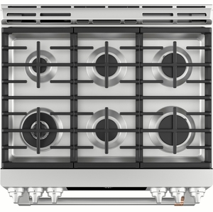 CGS700P2MS1 Cafe 30" Slide-In Front Control Convection Gas Range ...