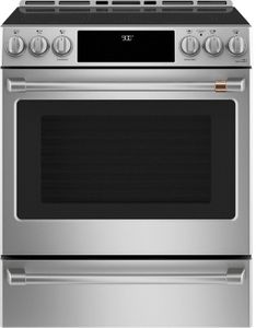 CHS900P2MS1 Cafe 30" Slide-In Front Control Induction Range with True ...