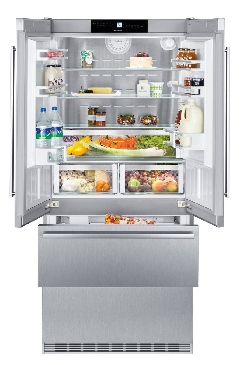 CS2092 Liebherr 36" 19.5 cu ft Counter Depth French Door Refrigerator ...