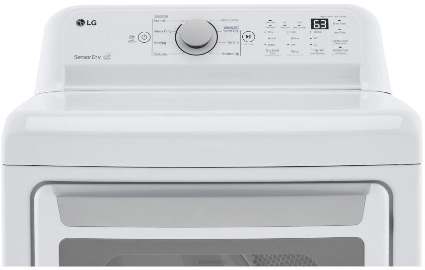DLE7150W LG 7.3 cu.ft. Ultra Large High Efficiency Electric Dryer - White