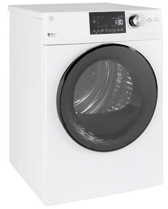 GFD14ESSNWW GE 24" 4.3 cu. ft. Front Load Electric Dryer with HE Sensor ...