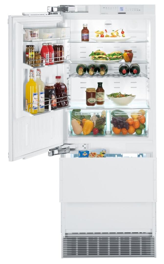 HC1581 Liebherr 30" 14.1 cu ft Counter Depth Built In Bottom Mount Refrigerator with Ice Maker ...