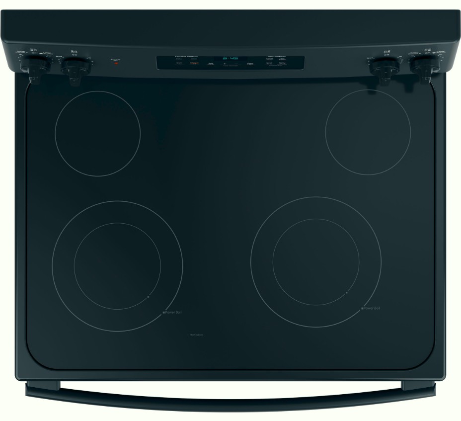 JB645DKBB GE 30" Freestanding Electric Range with Ceramic Glass Cooktop ...