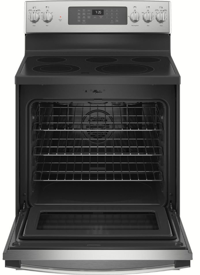 JB735SPSS GE 30" Freestanding Electric Convection Range with Air Fry ...