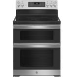 JBS86SPSS GE 30" Free-Standing Electric Double Oven Convection Range ...