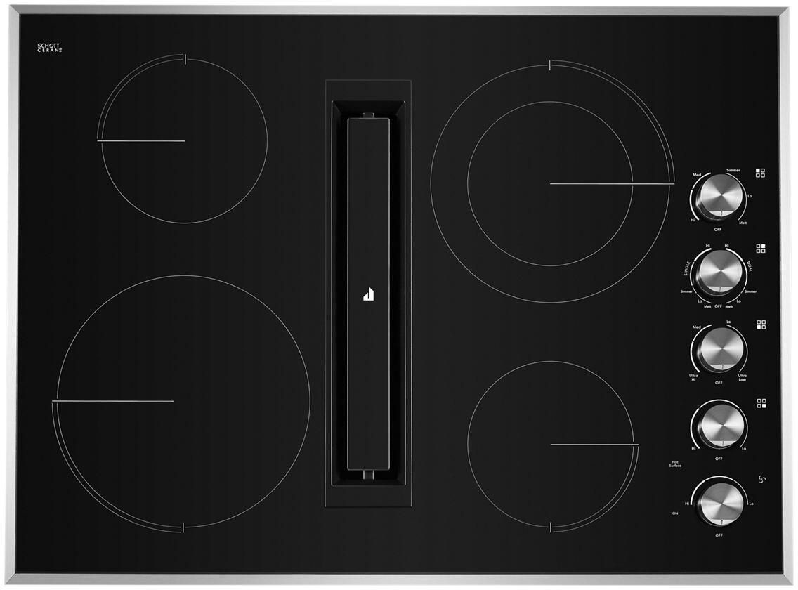 JED3430GS JennAir 30" Euro-Style Electric Downdraft Cooktop - Black ...