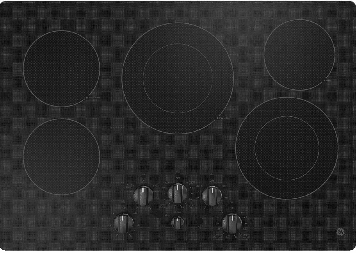 JEP5030DTBB GE 30" Built-In ADA Compliant WiFi Enabled Electric Cooktop ...